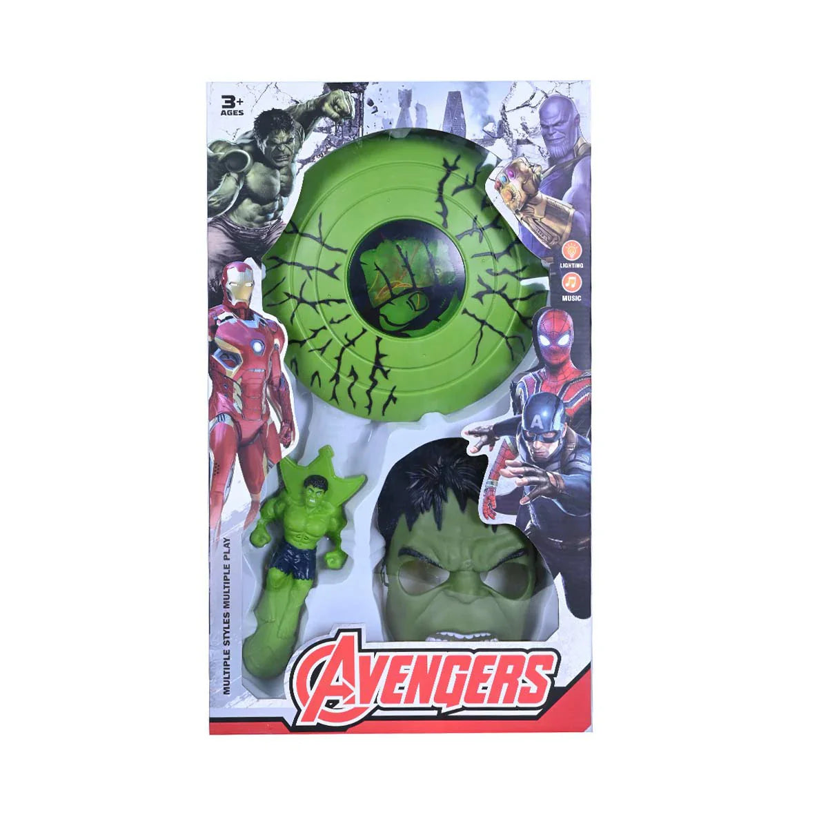 Marvel Avengers Hulk Mask And Shield Set – Raja Sahib Kids
