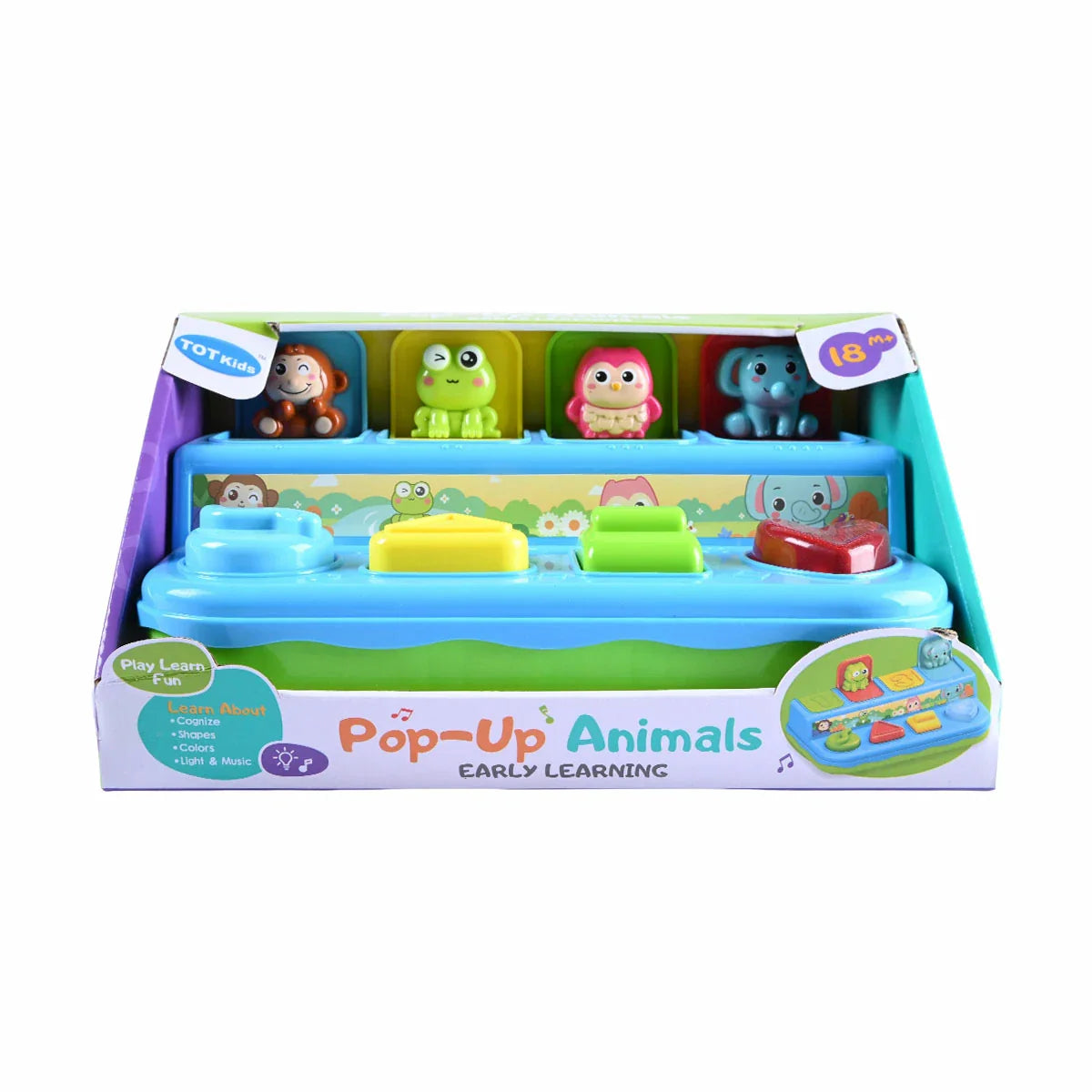 Kids Interactive Pop-Up Animals Activity Center with Light & Music ...