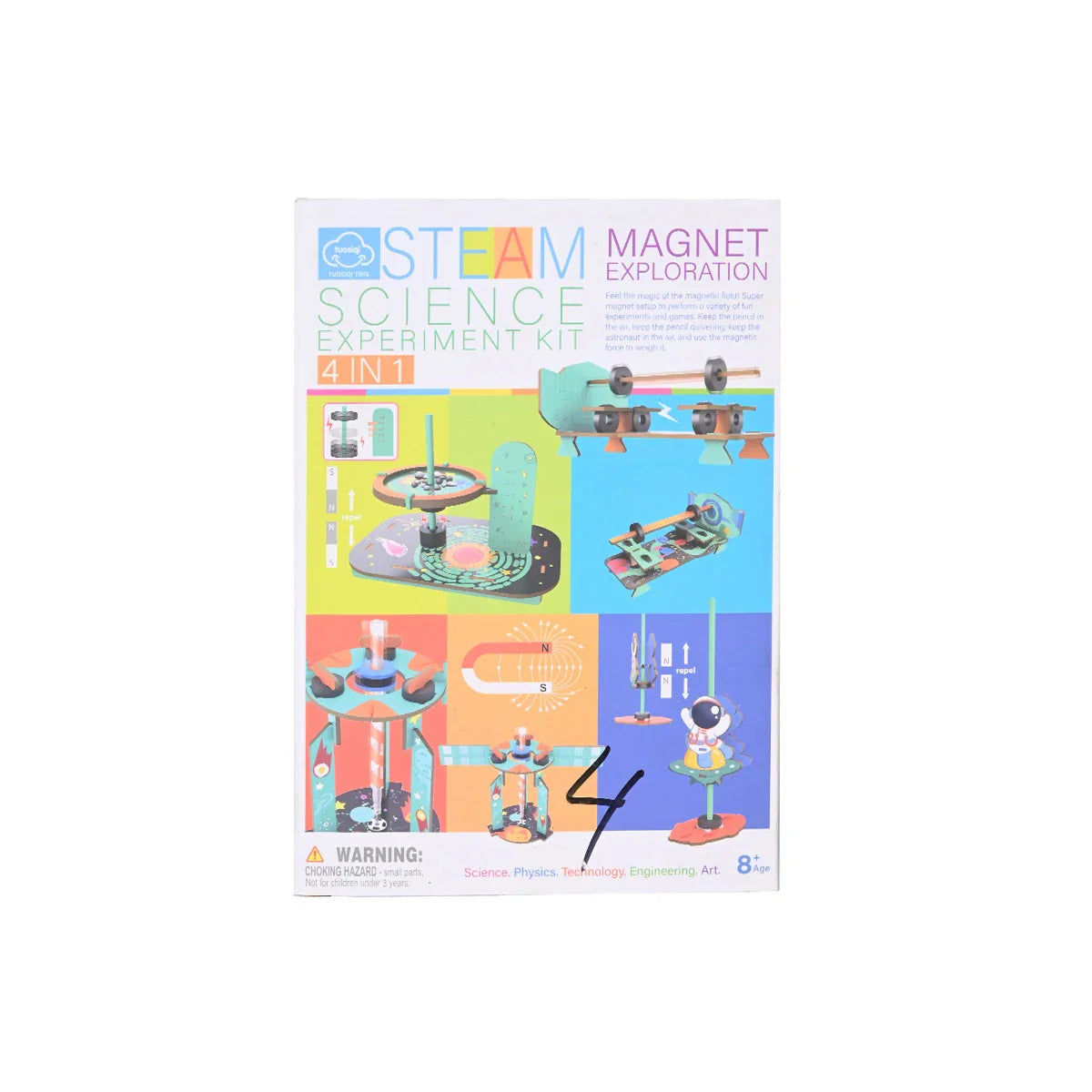 STEAM Magnet Exploration Science Experiment Kit - 4-in-1 Educational S ...