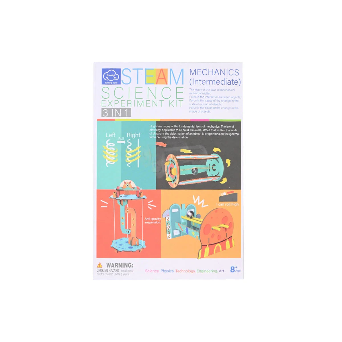 STEAM Mechanics (Intermediate) Science Experiment Kit - 3-in-1 Physics ...