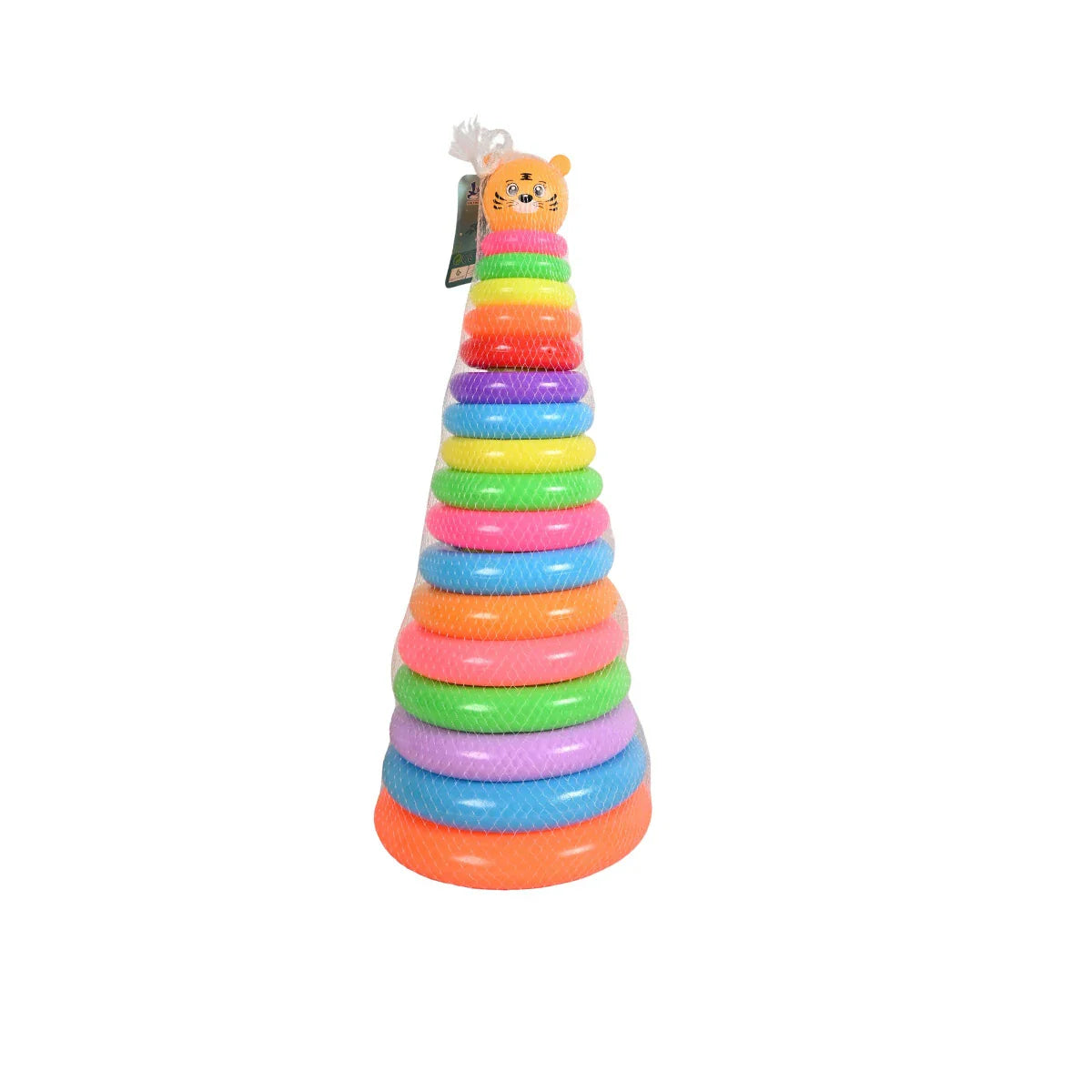 Large Rainbow Stacking Ring – Raja Sahib Kids