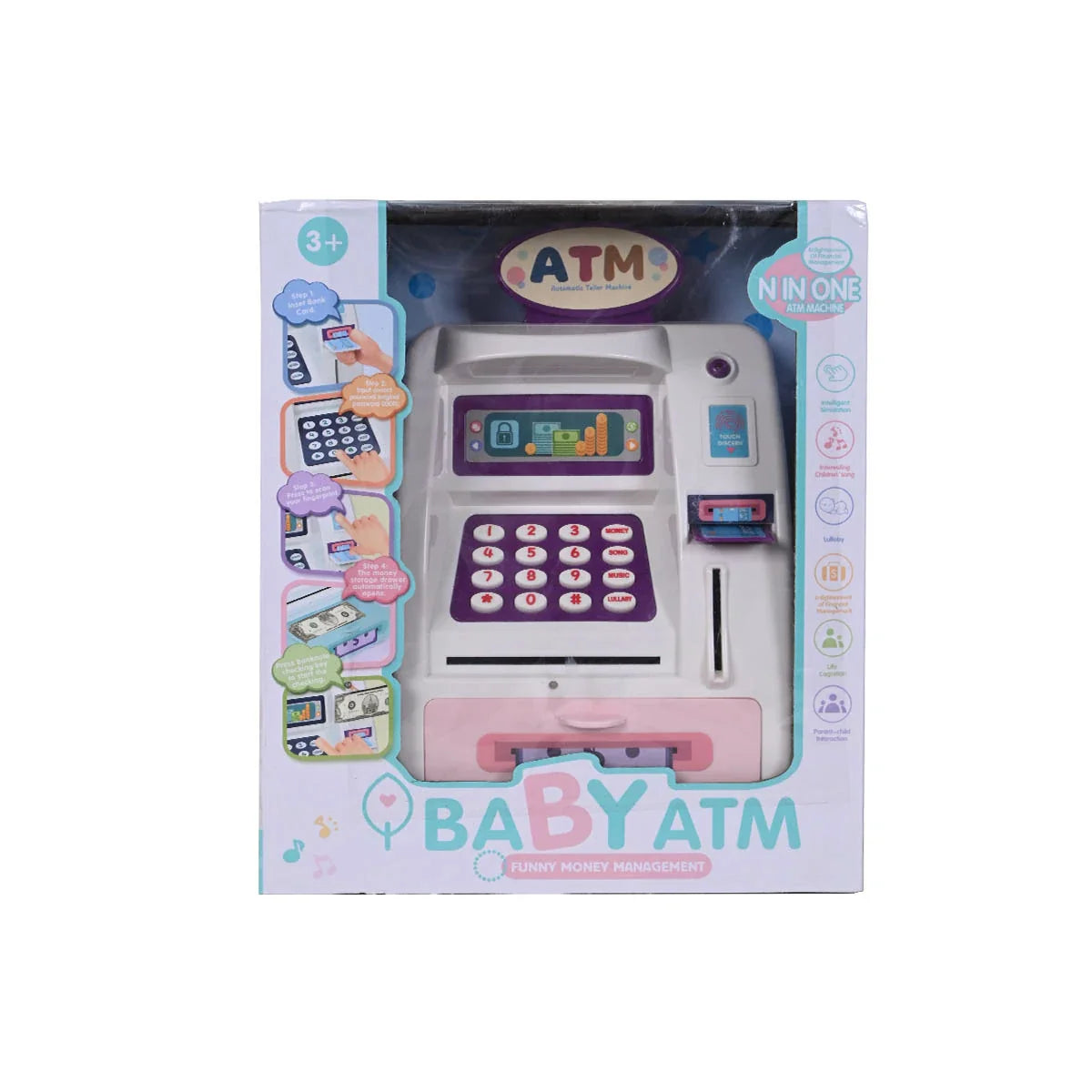 Baby Atm Toy For Kids Interactive Money Management Playset – Raja Sahib ...