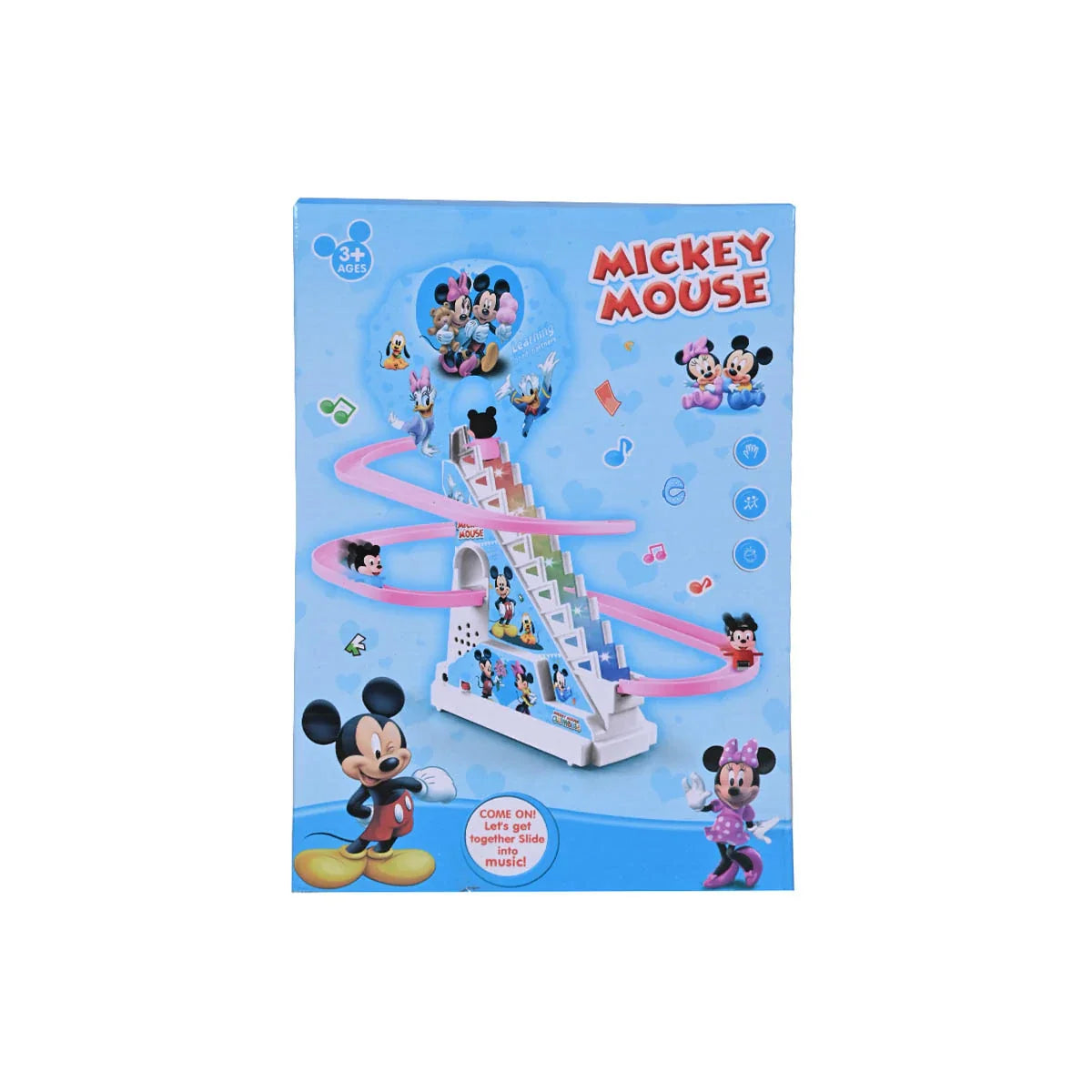 3 Little Mickey Mouse Stair Climbing And Sliding Toy For Kids Lights ...