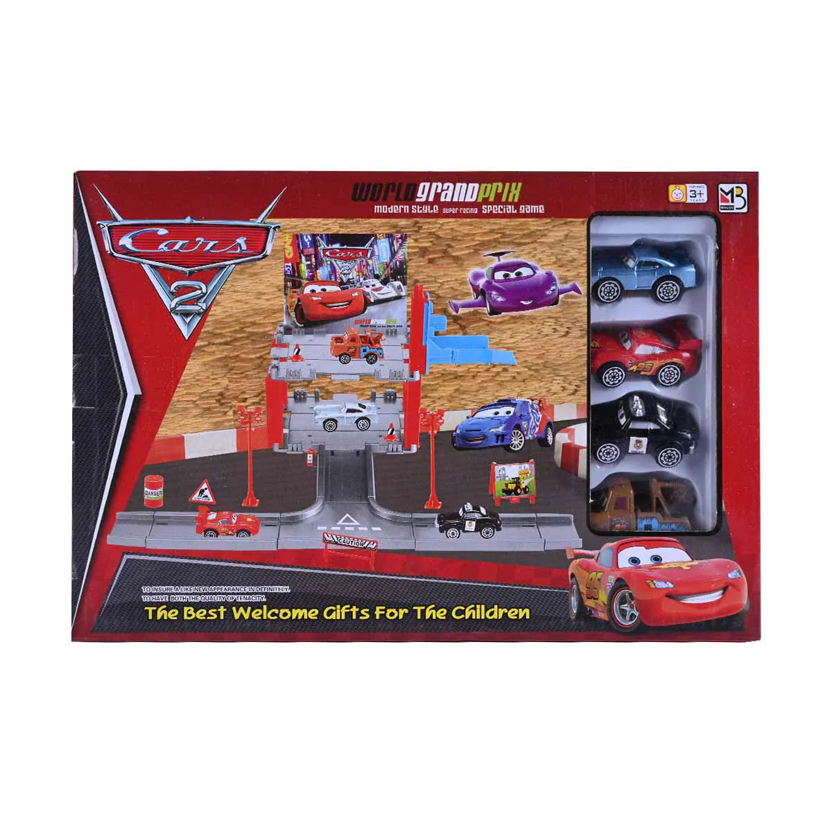 Disney Pixar Cars 2 World Grand Prix Garage Playset – Raja Sahib Kids