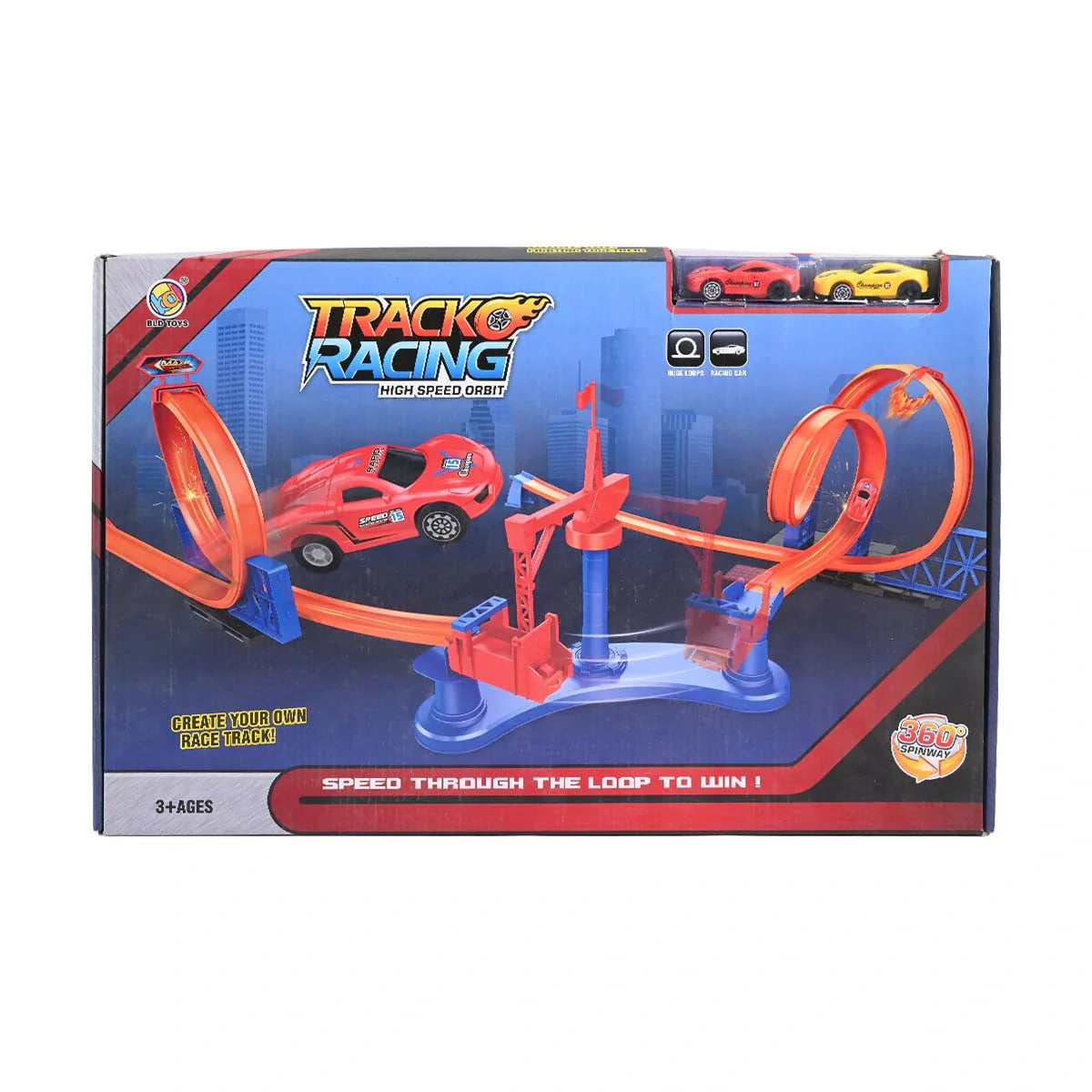 Track Racing High Speed Orbit Set - 360° Loop Challenge Race Track Set ...