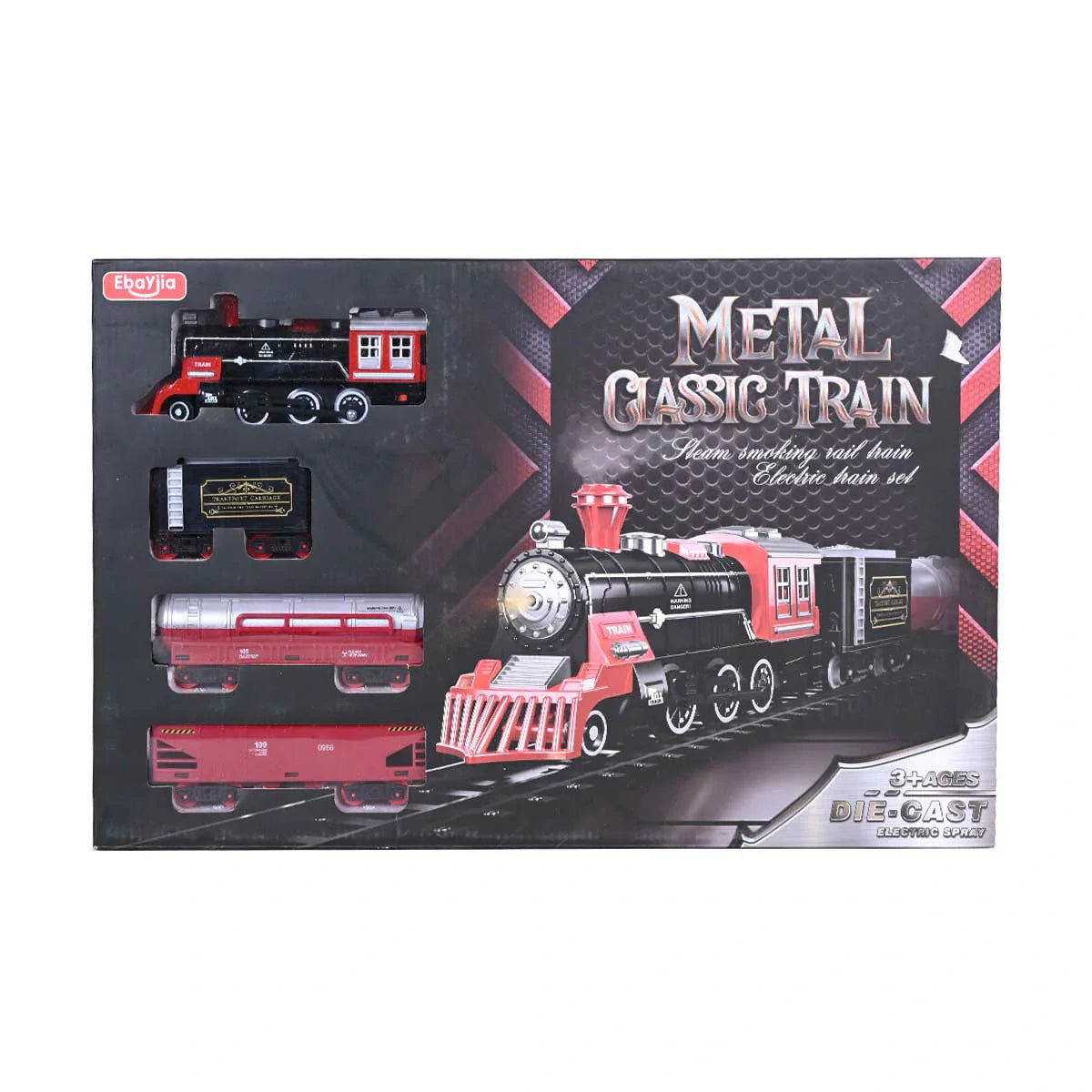 Battery Operated Electric Metal Train Set With Spray – Raja Sahib Kids