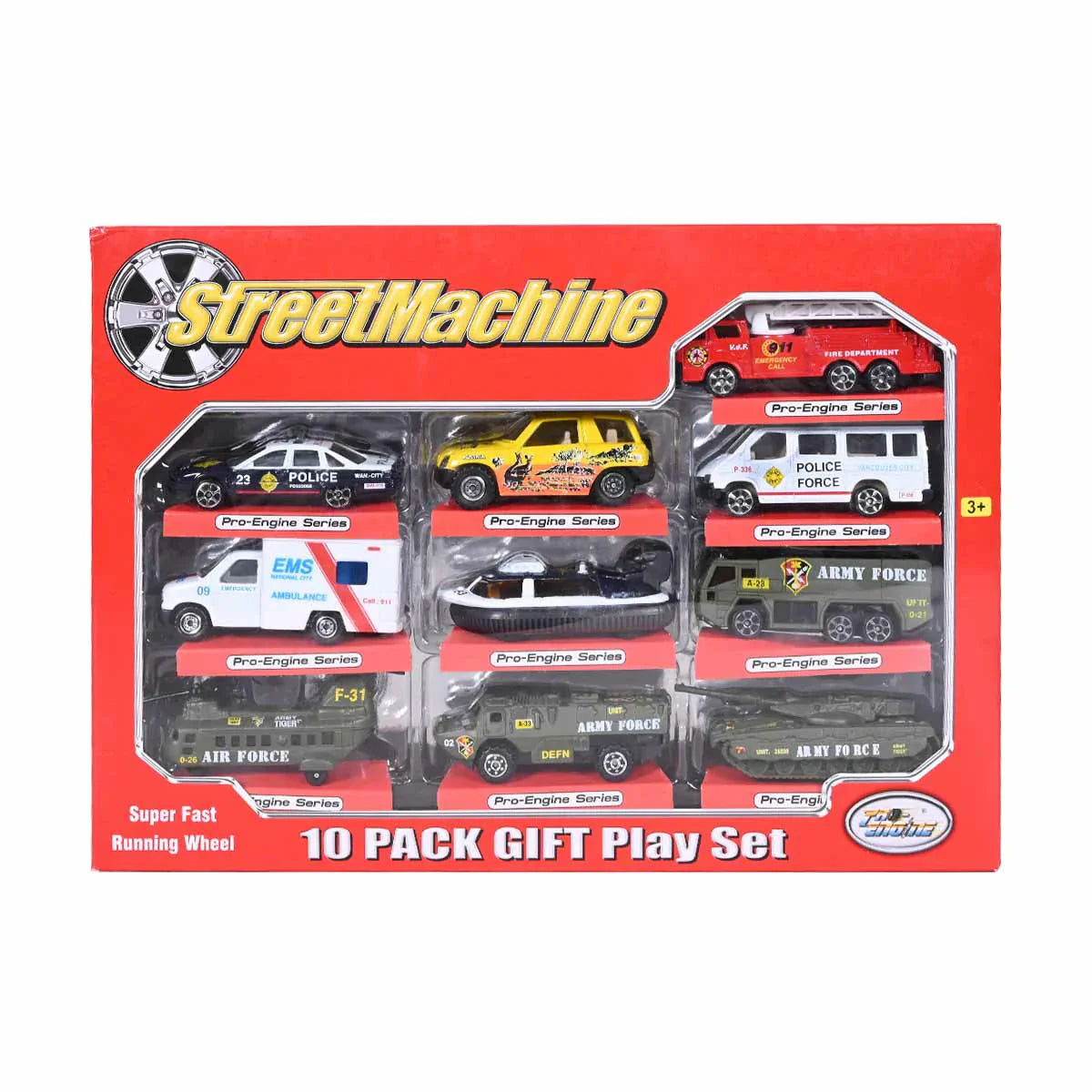 Street Machine Pro Engine Series 10 Pack Gift Play Set – Raja Sahib Kids
