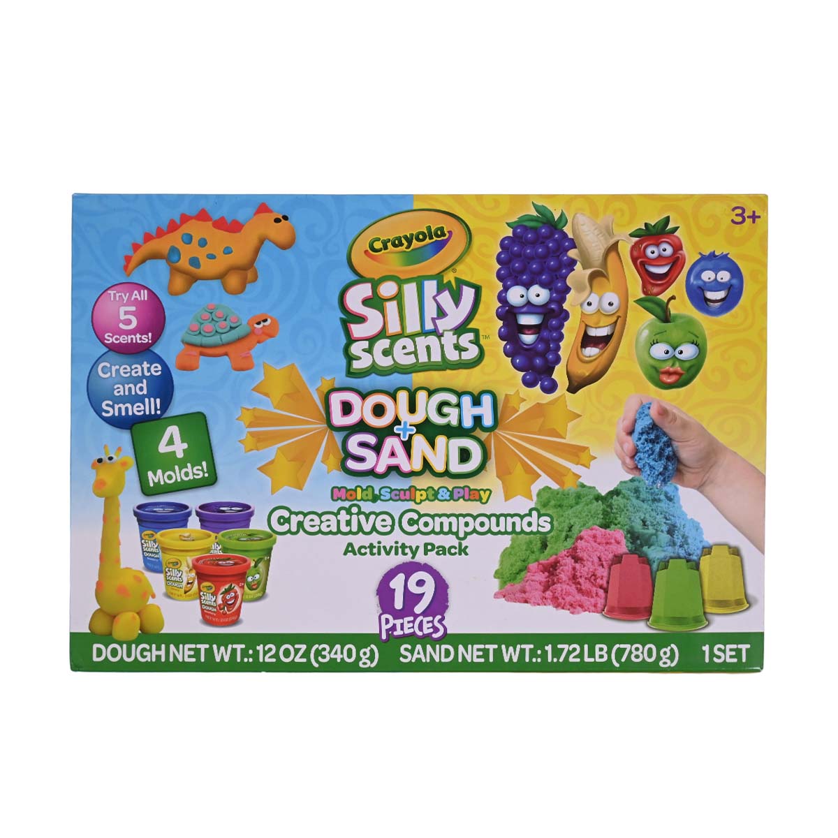Crayola Silly Scents Dough + Sand 19 Pcs – Raja Sahib Kids