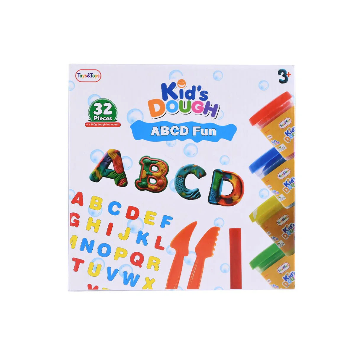 Kid's Dough ABCD Fun - 32-Piece Alphabet Learning Set – Raja Sahib Kids