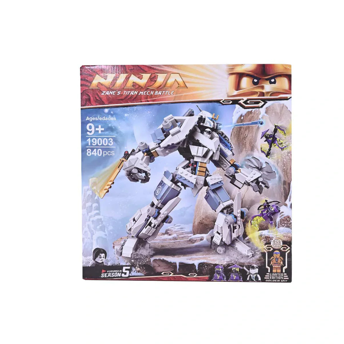 Ninja Zane'S Titan Mech Battle Building Blocks 840 Pcs – Raja Sahib Kids