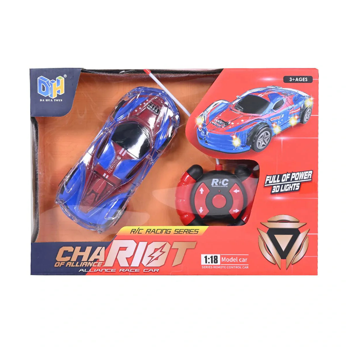 Remote Control 1:18 Scale Model Car With 3D Lights Chariot – Raja Sahib ...