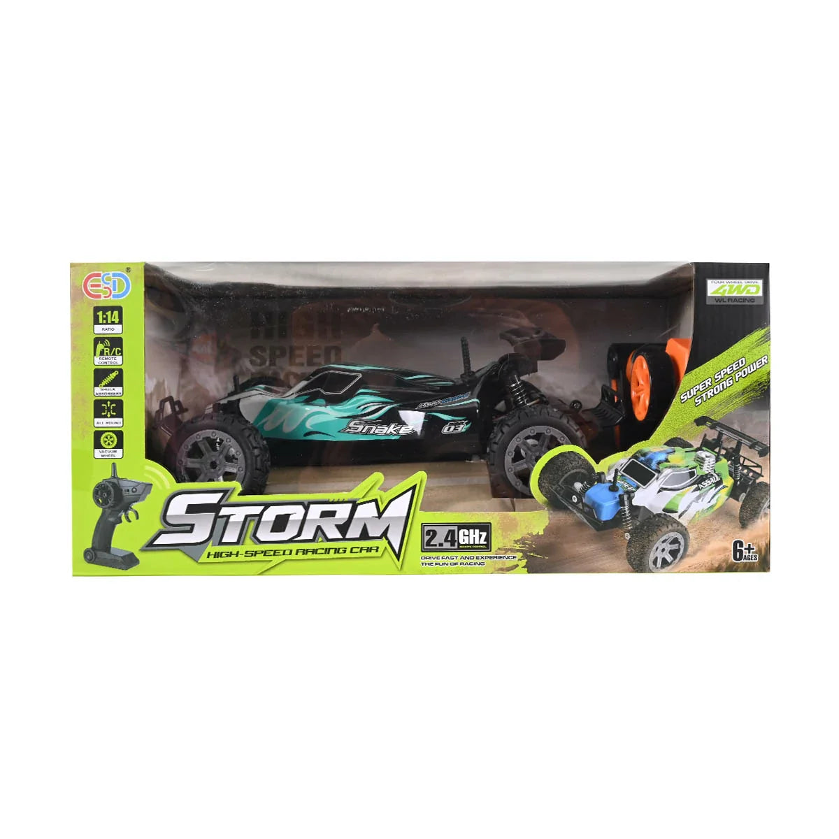 Storm High-Speed 4Wd Racing Car 2.4Ghz Remote Control Off-Road Rc Car ...