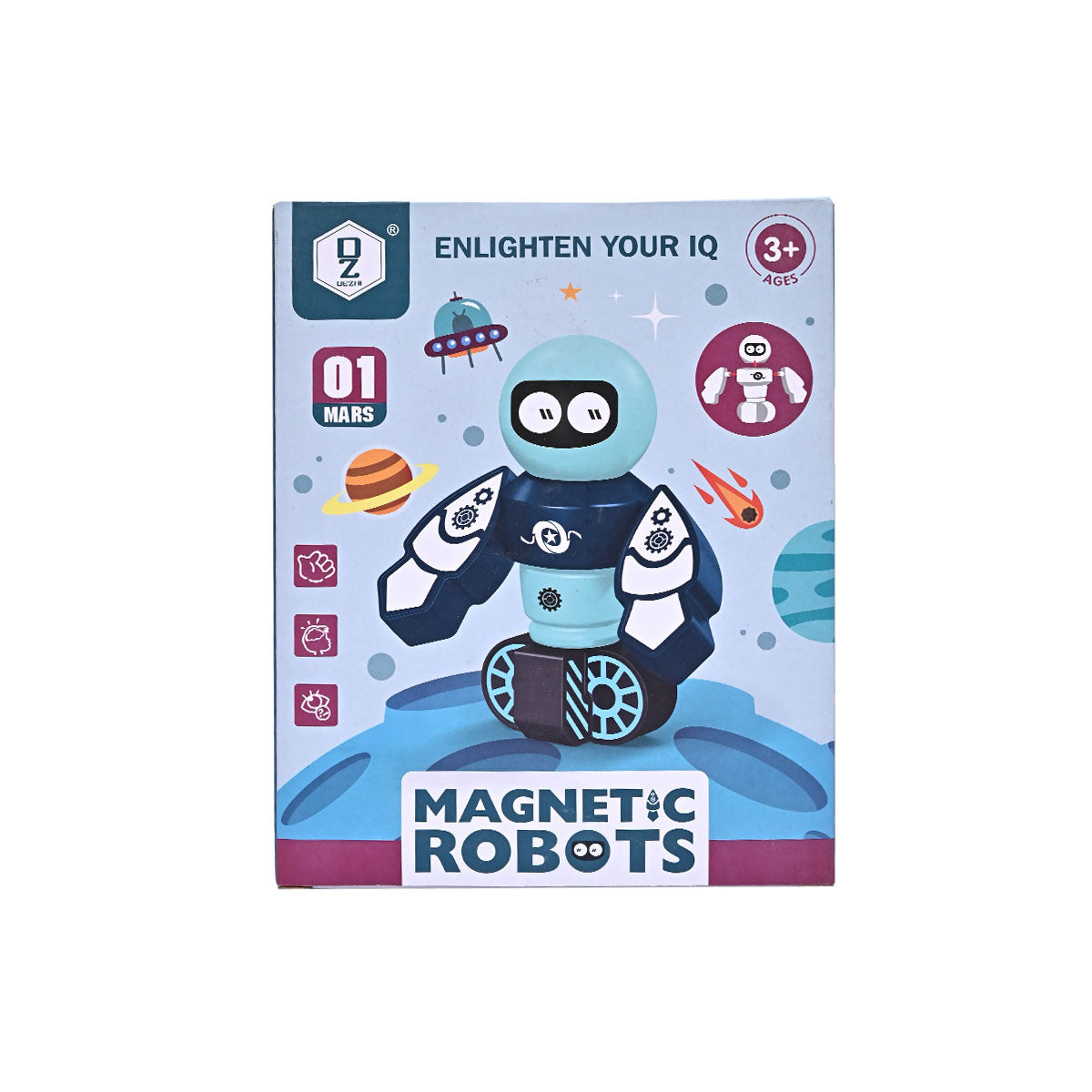 Enlighten Your IQ Magnetic Robots Building Blocks – Raja Sahib Kids