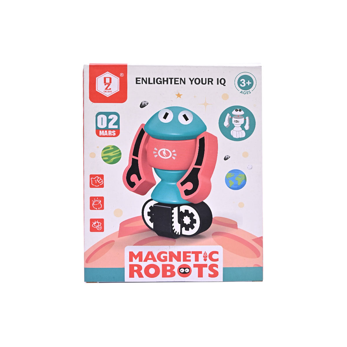 Enlighten Your IQ Magnetic Robots Building Blocks – Raja Sahib Kids
