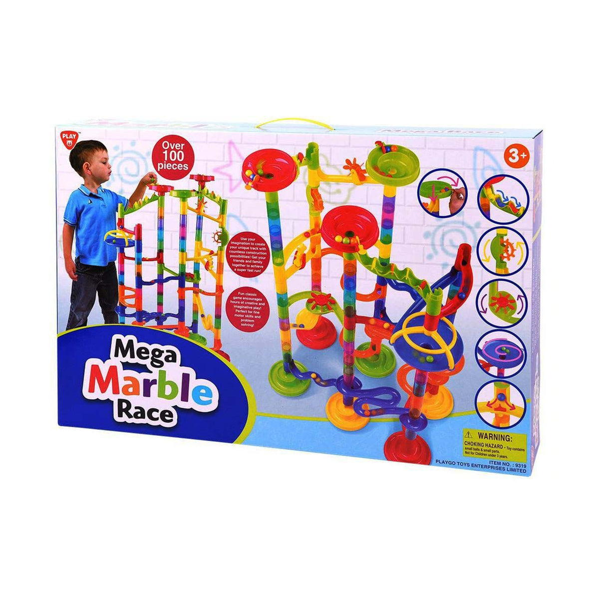 PlayGo Mega Marble Race 100 Pcs – Raja Sahib Kids