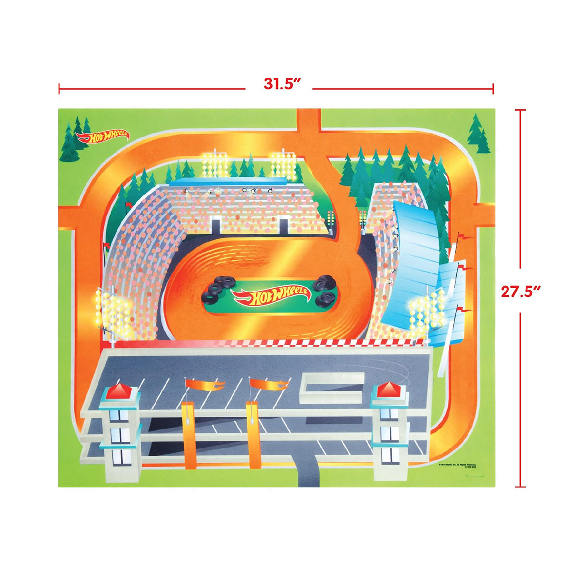 Hot Wheels Felt Mega Soft & Durable Playmat With Vehicle – Raja Sahib Kids