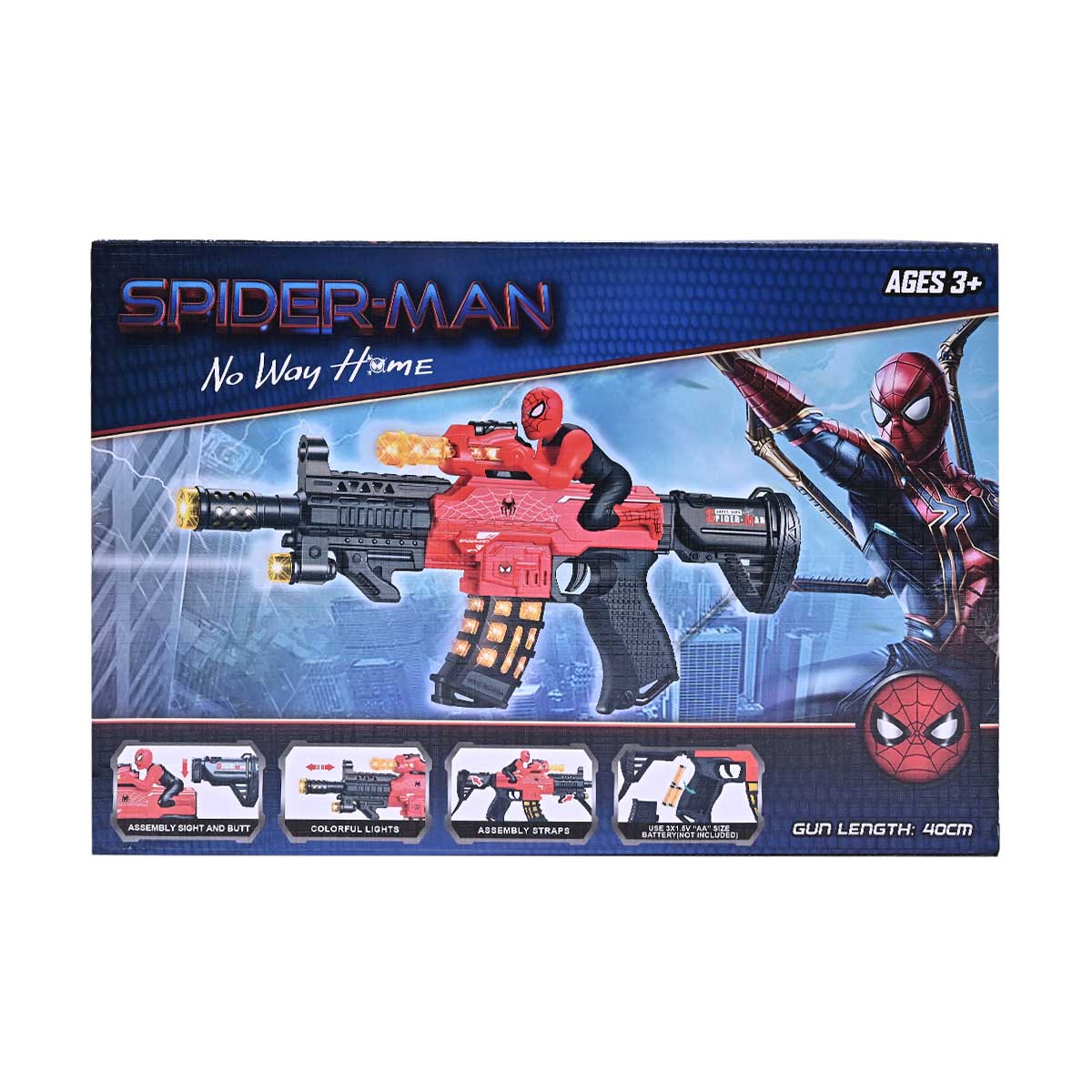Battery Operated No Way Home Spiderman Gun – Raja Sahib Kids