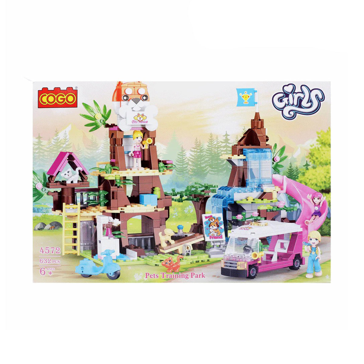 Cogo Girls Pets Training Park Building Blocks 632 Pcs – Raja Sahib Kids