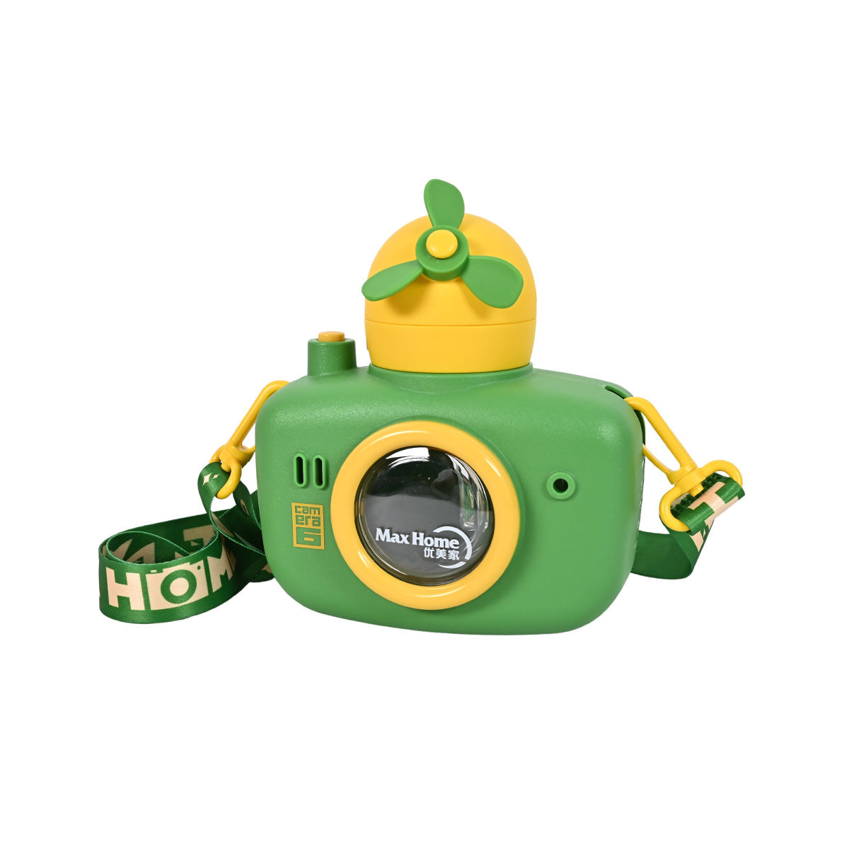 Plastic Fancy Camera Water Bottle - Green 550ml – Raja Sahib Kids