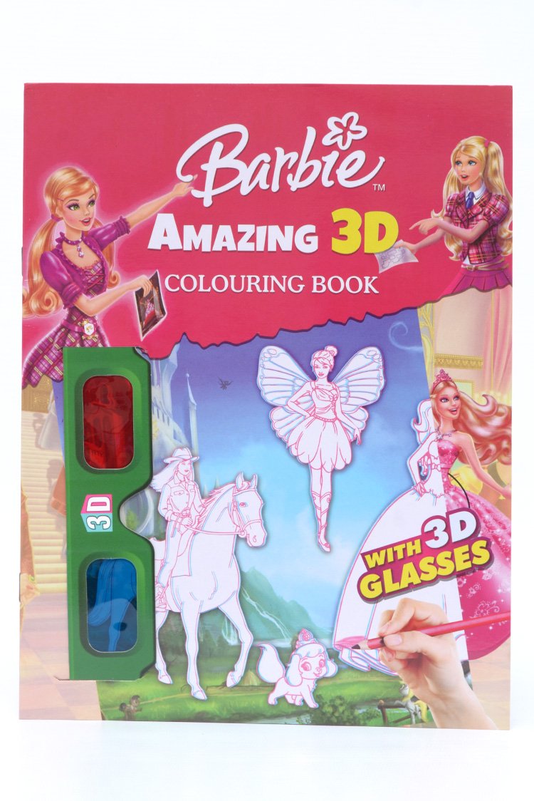 Barbie Amazing 3D Colouring Book – Raja Sahib Kids