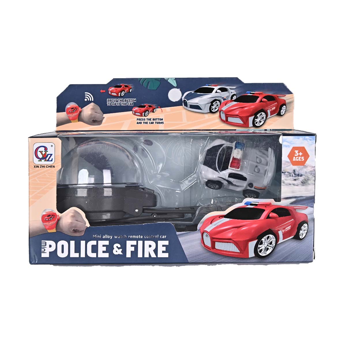 Mini Watch Remote Control Police & Fire Car For Kids – Raja Sahib Kids