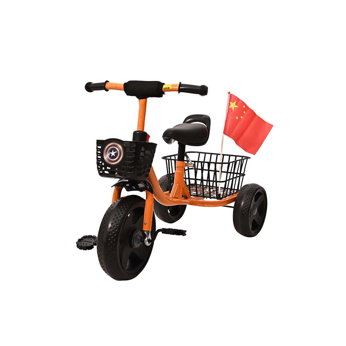 Baby Tricycle - Orange – Raja Sahib Kids