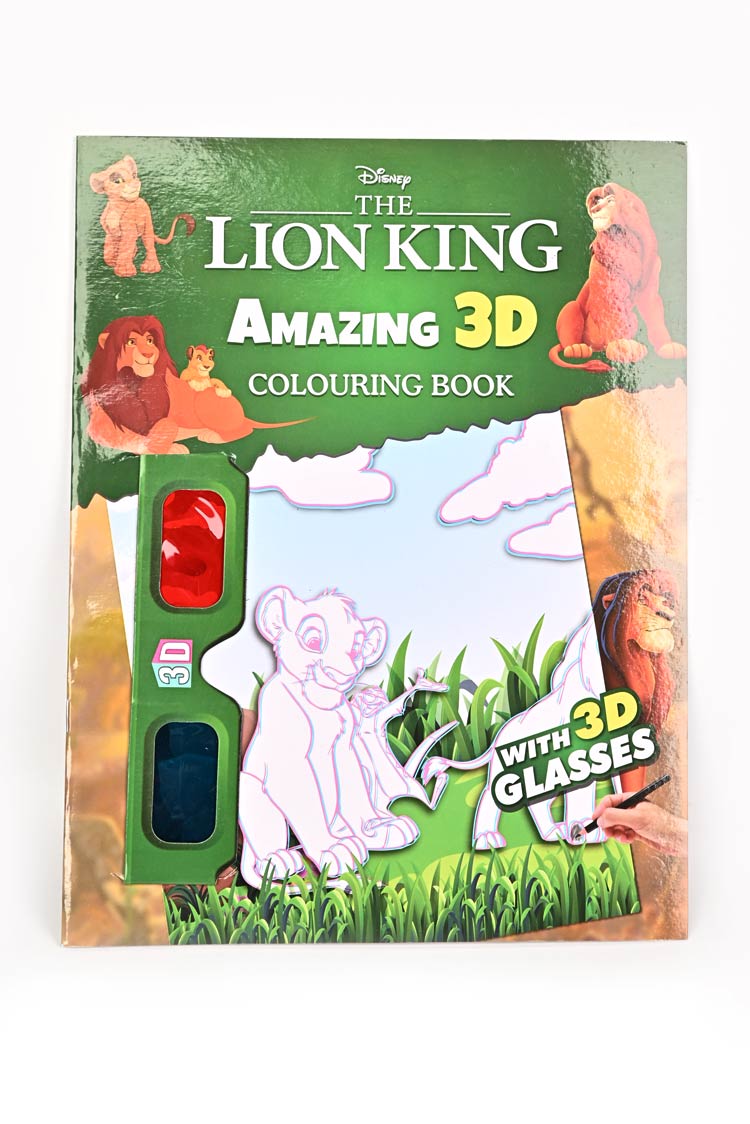 Amazing 3D Coloring Book With 3D Glasses – Raja Sahib Kids