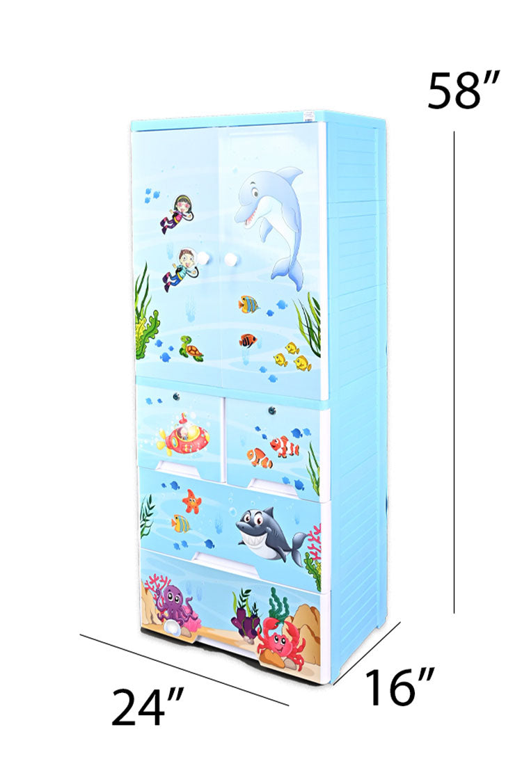 Baby Storage Cabinet With 5 Drawers – Raja Sahib Kids