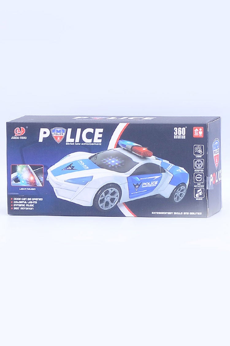 Battery Operated Police Strict Law Enforcement Musical Car – Raja Sahib ...